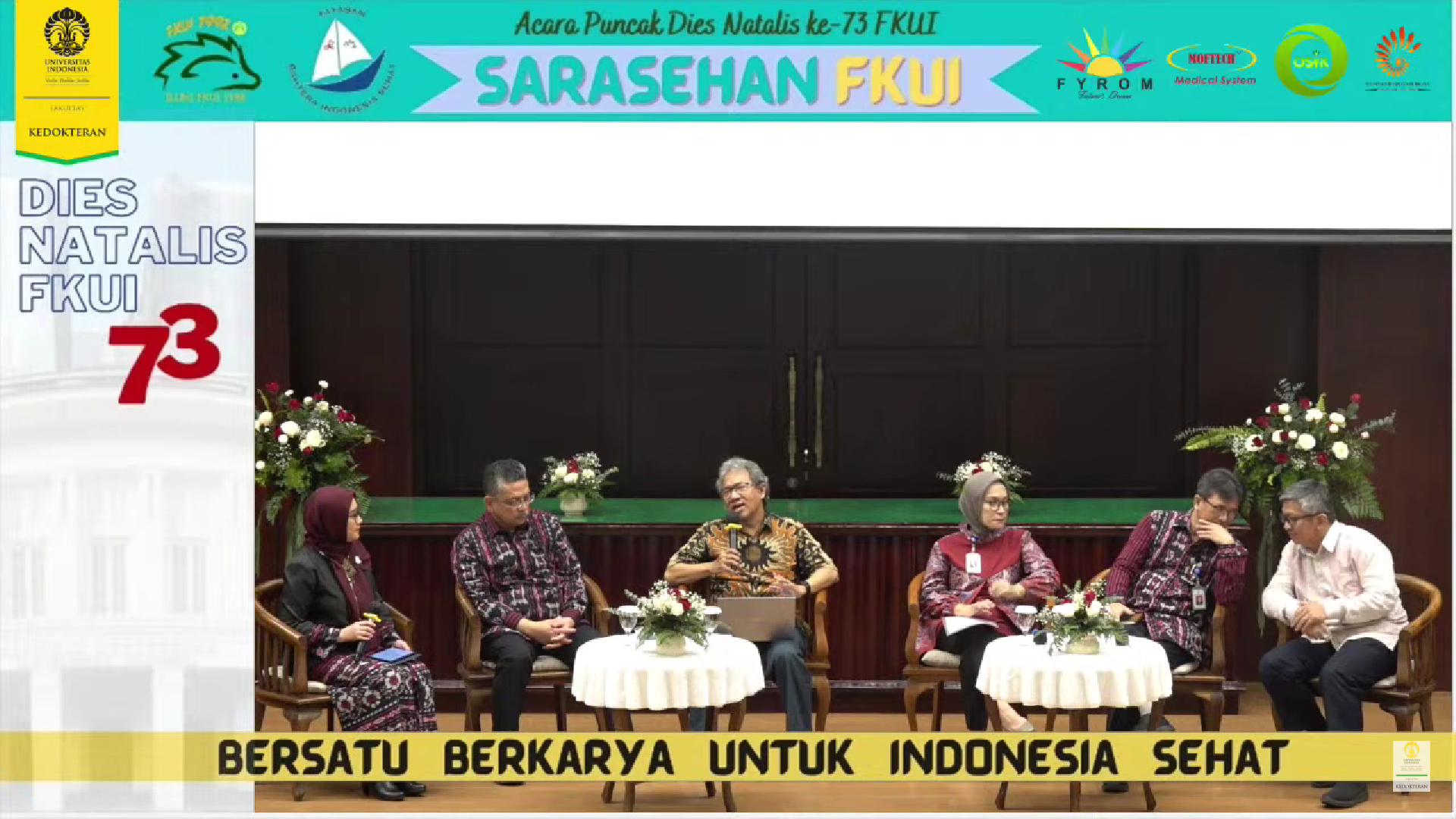 Dekan FKM UI Menjadi Panelis dalam Acara Dies Natalis ke-73 FK UI – FKM UI