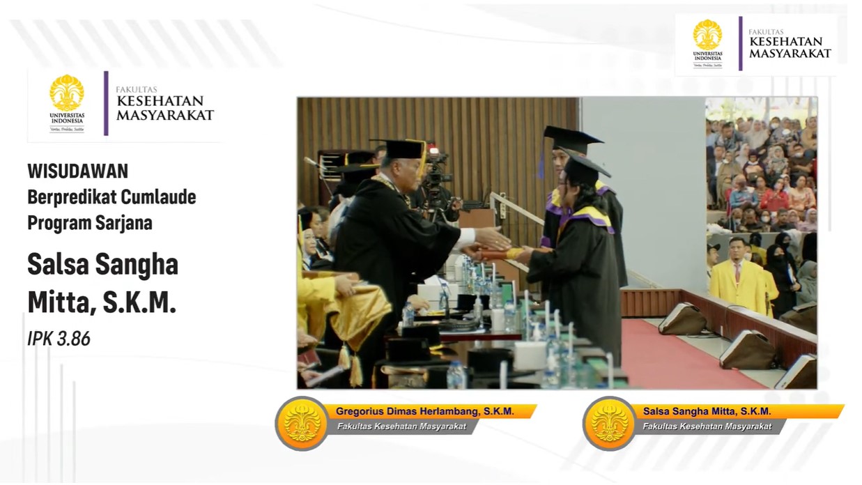 Sebanyak 107 Wisudawan Program Studi Sarjana FKM UI Ikuti Wisuda UI Semester Gasal 2022/2023 ...