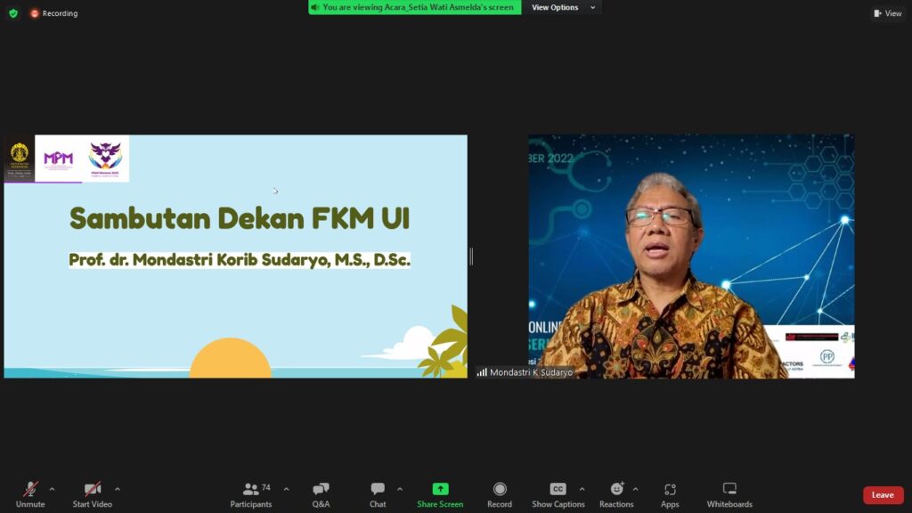 Mahasiswa Baru Program RPL/Ekstensi FKM UI 2023 Ikuti Pengenalan Sistem Akademik Fakultas – FKM UI